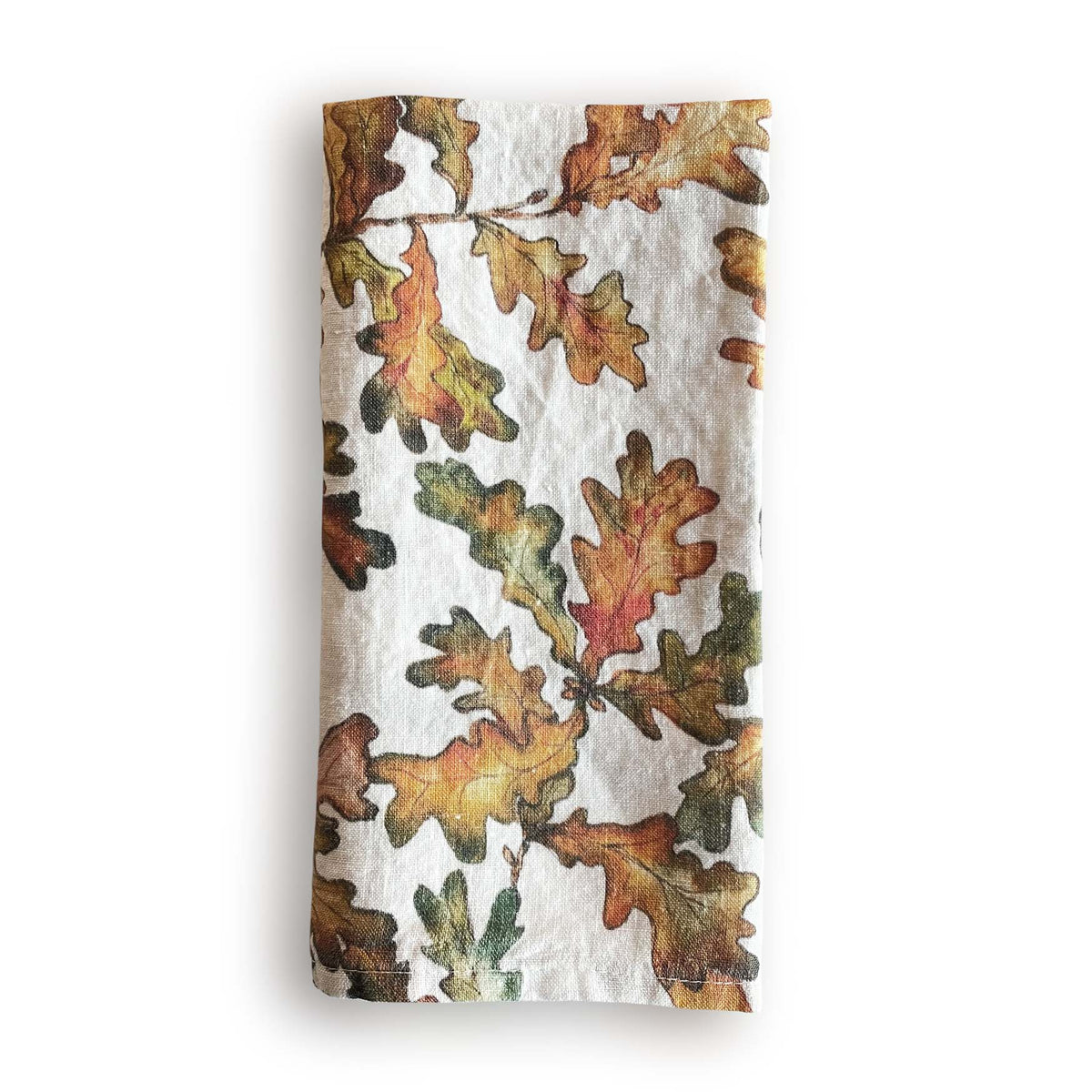 Autumn Leaves Oak Linen Napkin– Thyme & Bertioli